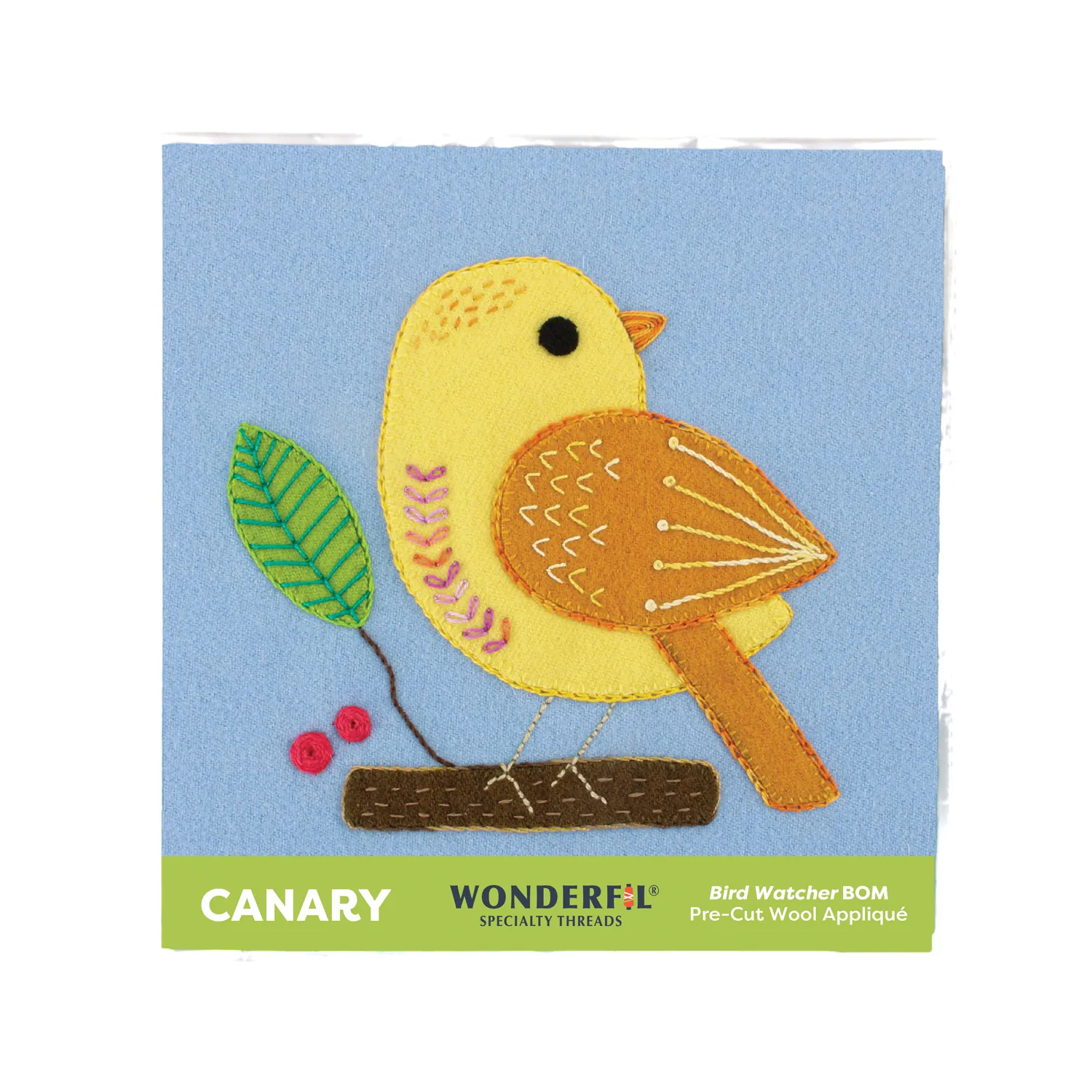The Bird Watcher (BOM 2024): Pre-Cut Wool Blocks - WonderFil Specialty ...