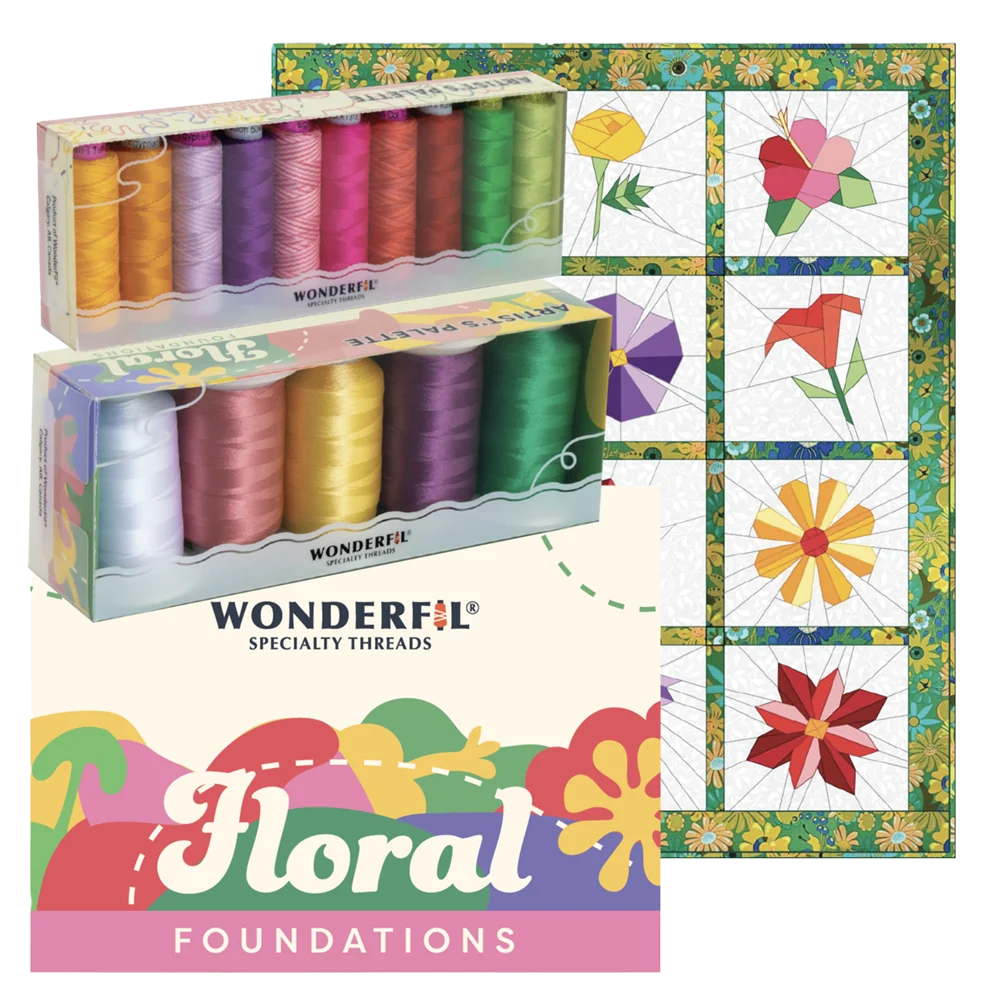 Floral Foundations Bundle (Quilting and Piecing) - WonderFil Specialty Threads USA