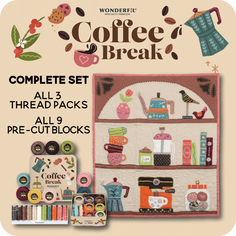BOM 2025 Coffee Break Complete Set - WonderFil Specialty Threads USA